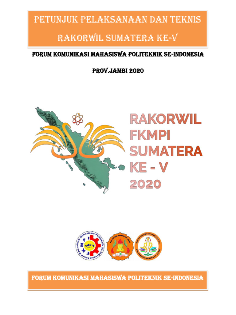 Juklak Juknis Rakorwil Fkmpi Sumatera Ke-V | PDF | Ilmu Sosial
