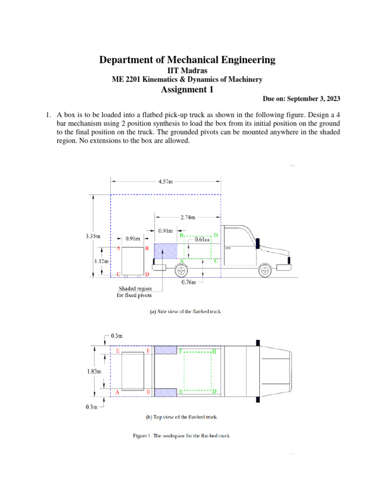 4-Bar Mechanism Design Assignment | PDF