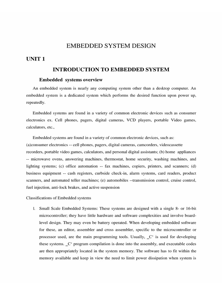 Embedded System | PDF