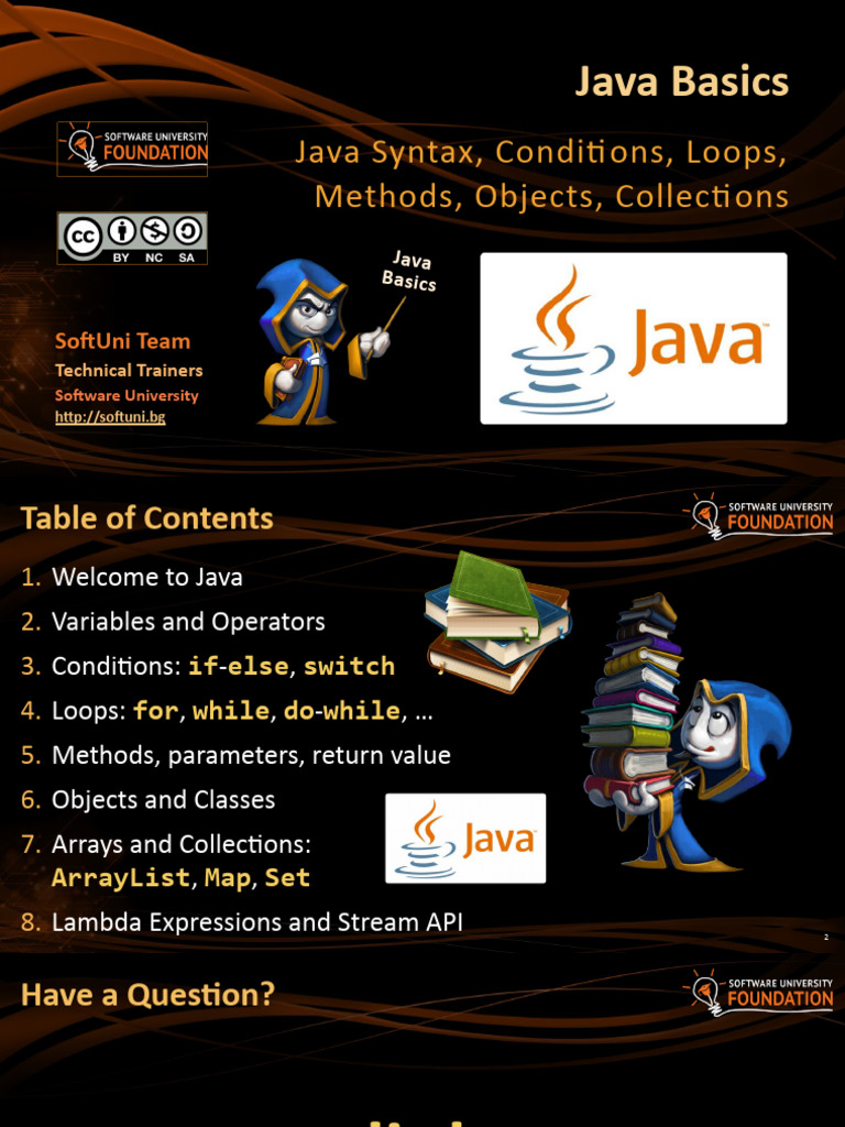 Software Technologies Java Basics Pdf Java Programming Language