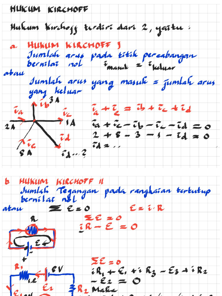Hukum Kirchoff - Energi Dan Daya Listrik | PDF