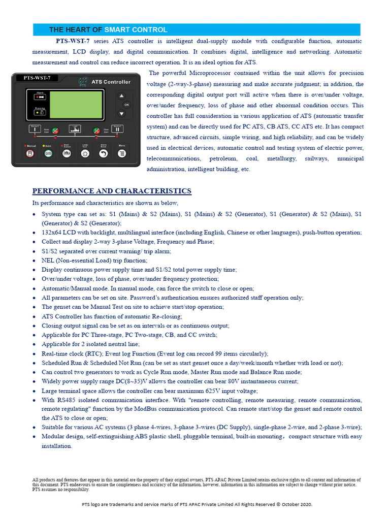 PTS-WST-7 Data Sheet | PDF | Power Supply | Mains Electricity