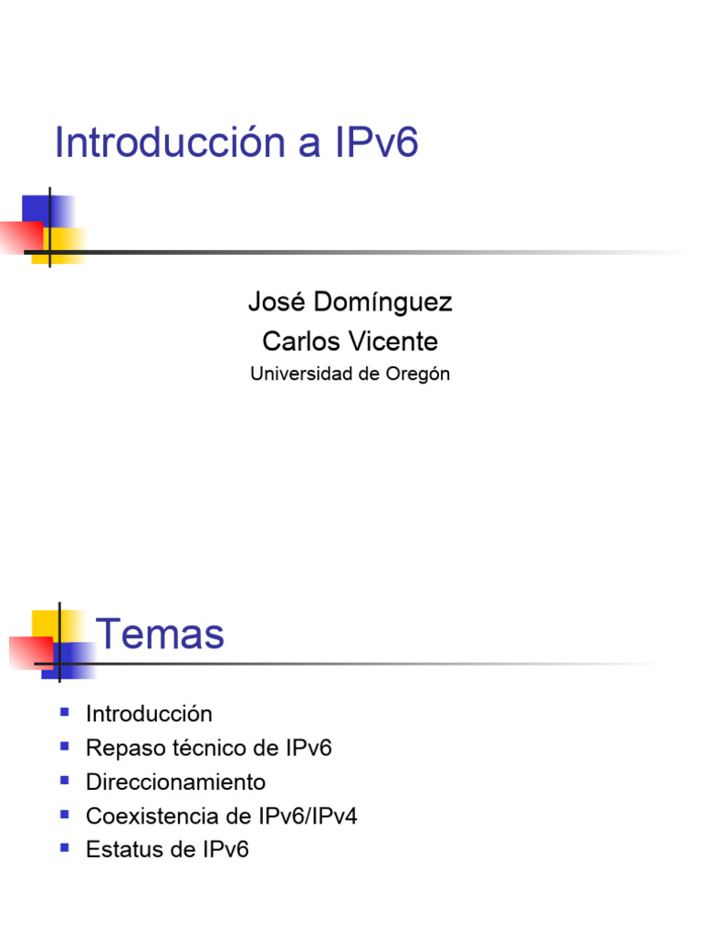 Guía Completa de IPv6: Características y Direccionamiento | PDF | Yo Pv6 | Protocolos de internet