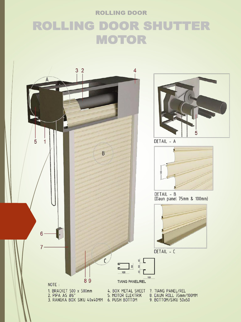 Technical Rolling Door Shutter Motor | PDF