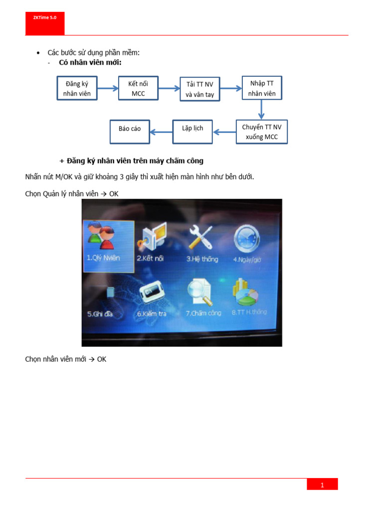 HDSD-ZKTime5 0VN | PDF