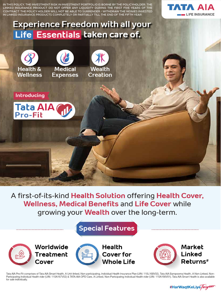 Tata AIA Pro-Fit Health Insurance Overview | PDF | Insurance | Life ...
