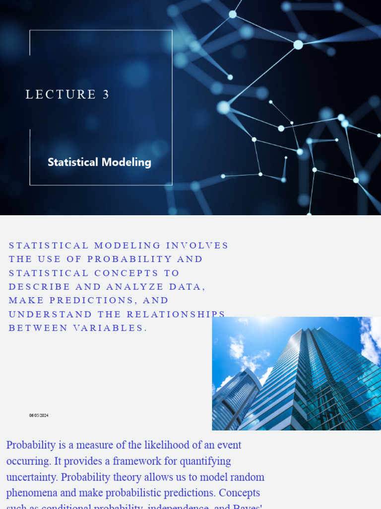 Lecture 3 | PDF | Statistics | Probability Distribution