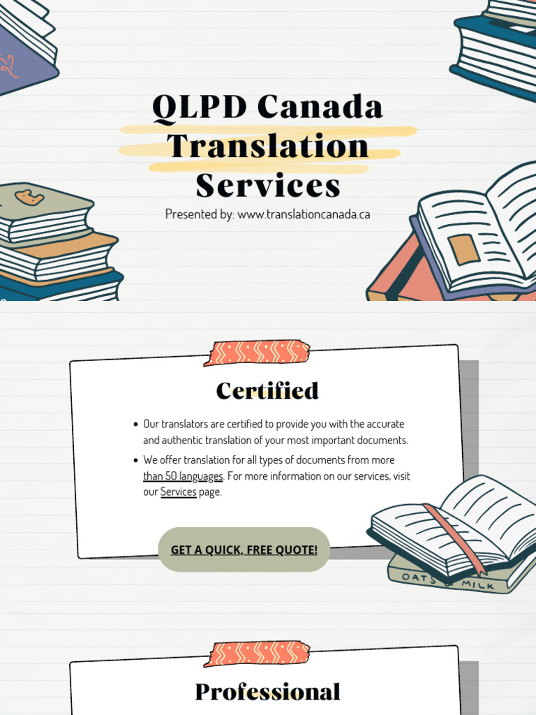 QLPD Canada Translation Services | PDF | Translations