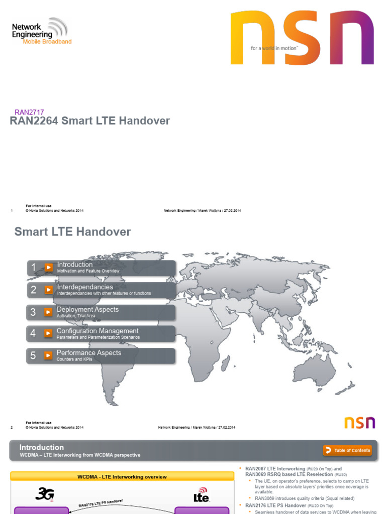 RAN2264 Smart LTE Handover For NPI | Download Free PDF | High Speed ...