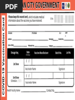 COVID-19 Vaccination Card Template | PDF | Self-Improvement