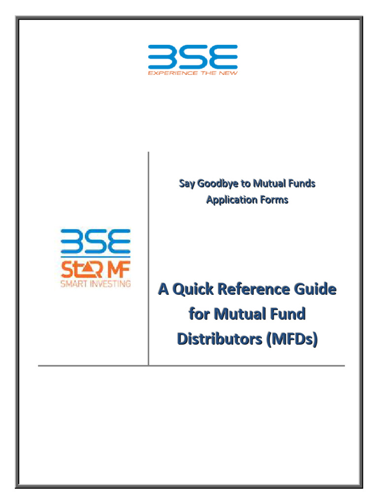 MFD Brochures Upload | PDF | Clearing (Finance) | Mutual Funds