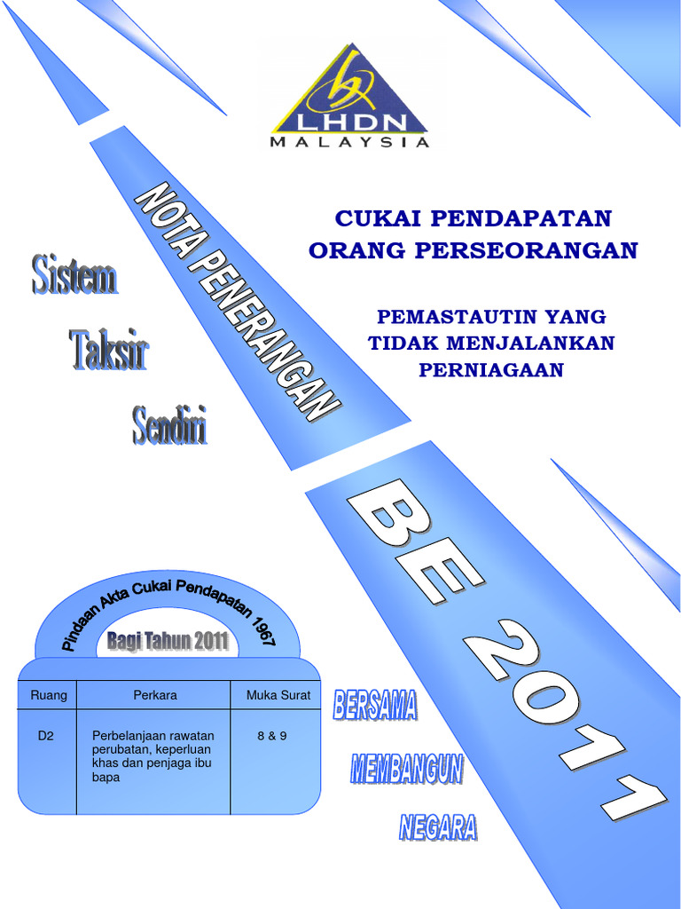 Nota Penerangan BE2011 1 | PDF
