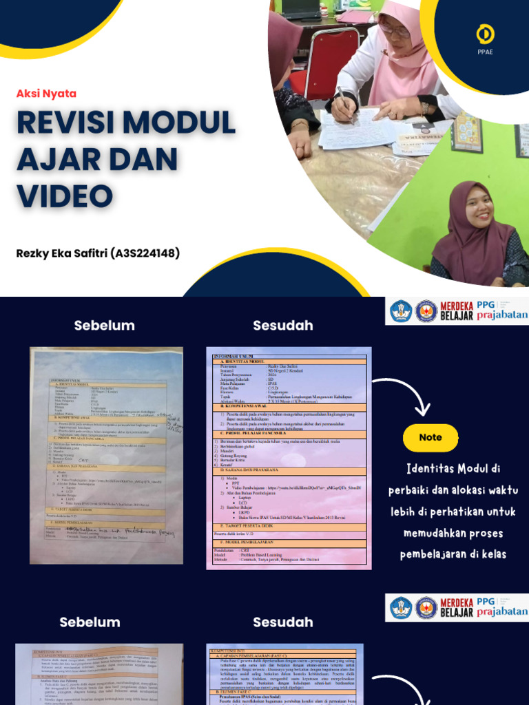 Revisi Modul Ajar Dan Video | PDF