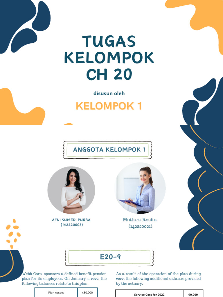 Afni Sumedi Purba - 003 - EA-G - Tugas AKM 2 CH 20 | PDF | Pension | Defined Benefit Pension Plan