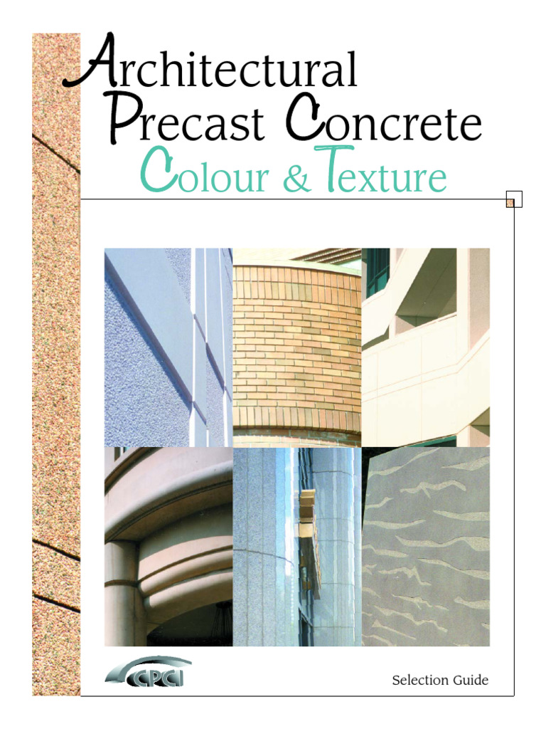 arc. precast concete colour , texture | PDF | Concrete | Precast Concrete