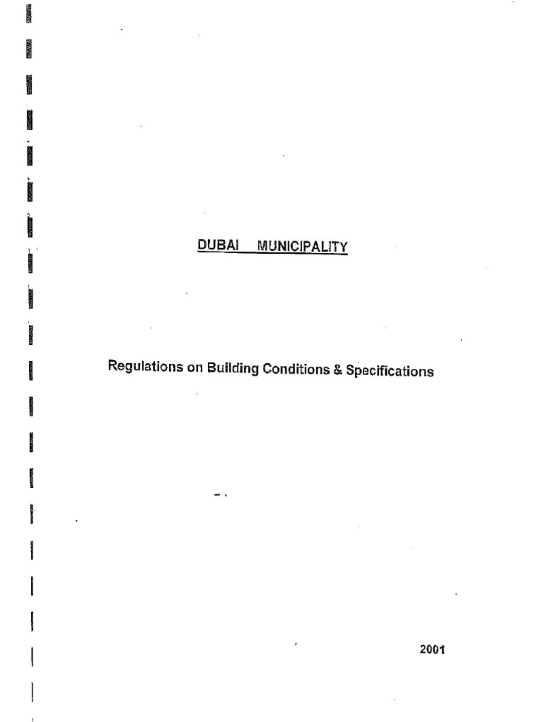 DUBAI MUNICIPALITY - Regulations On Building Conditions ...