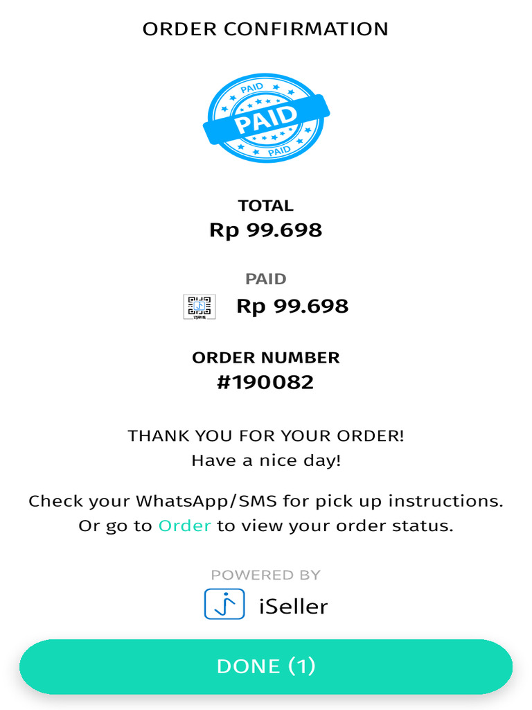 ISeller Checkout Result - Minum Yuk Kaka | PDF