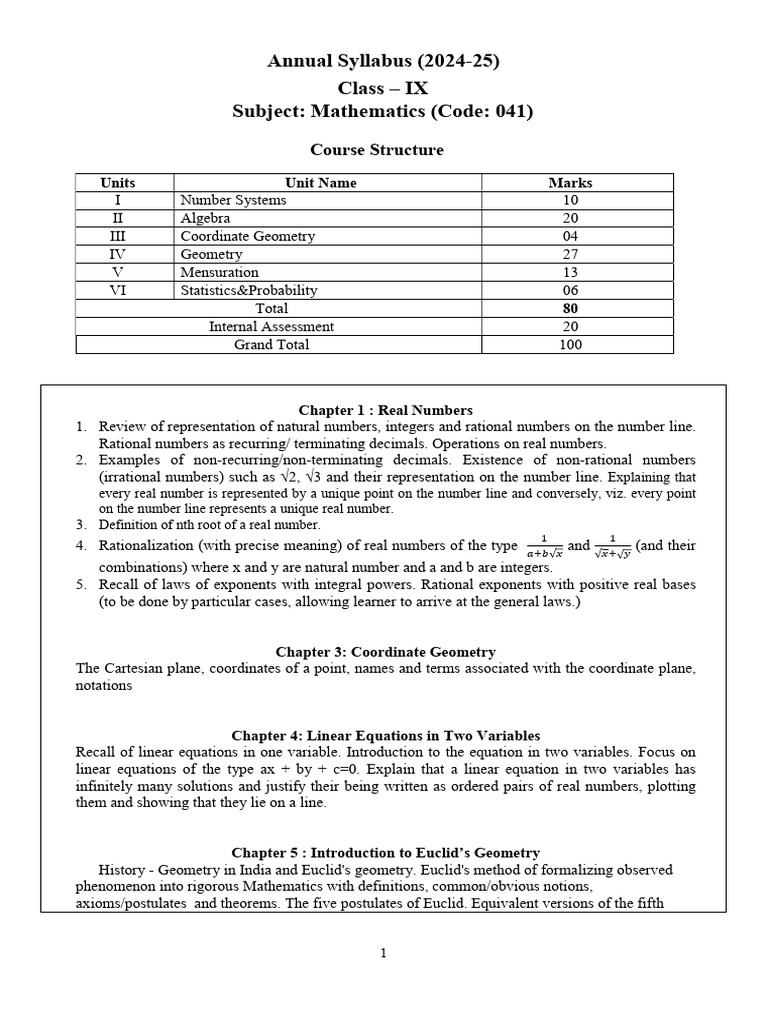 9 Math Eng 2024 25 | Download Free PDF | Triangle | Circle