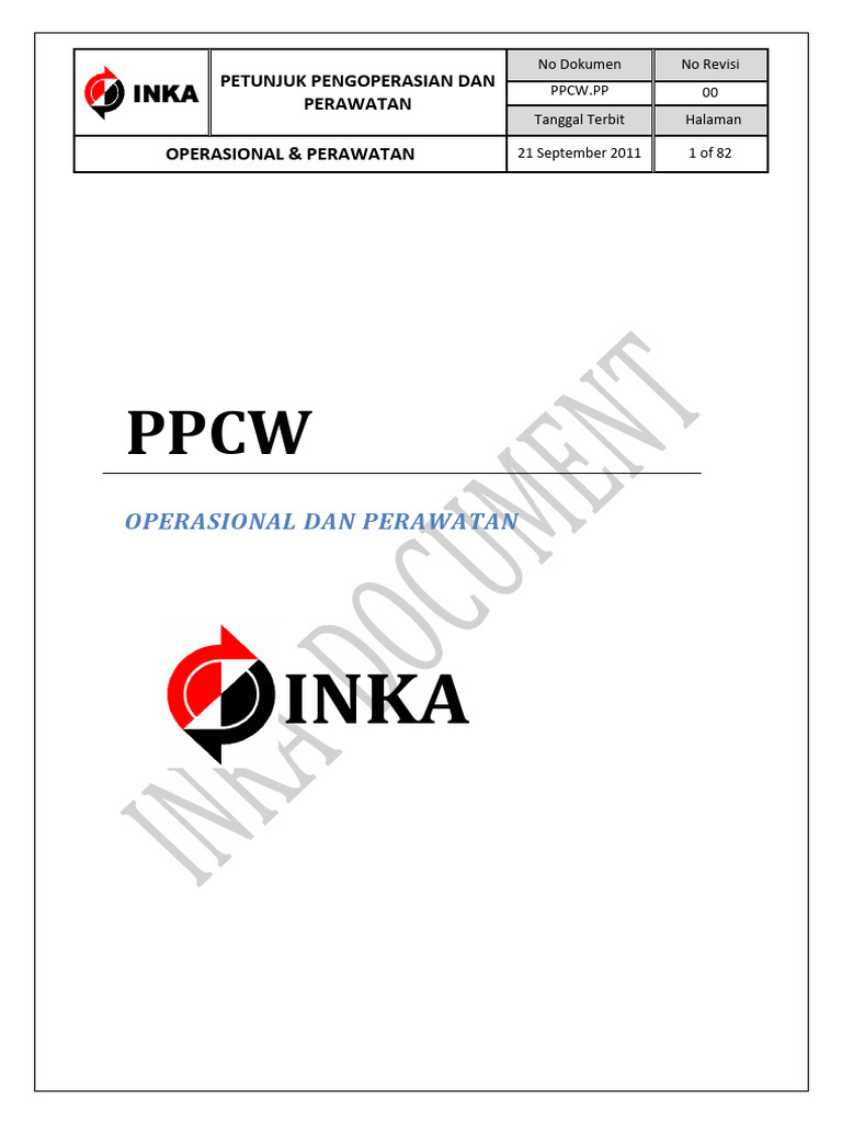 Operasional & Perawatan PPCW | PDF