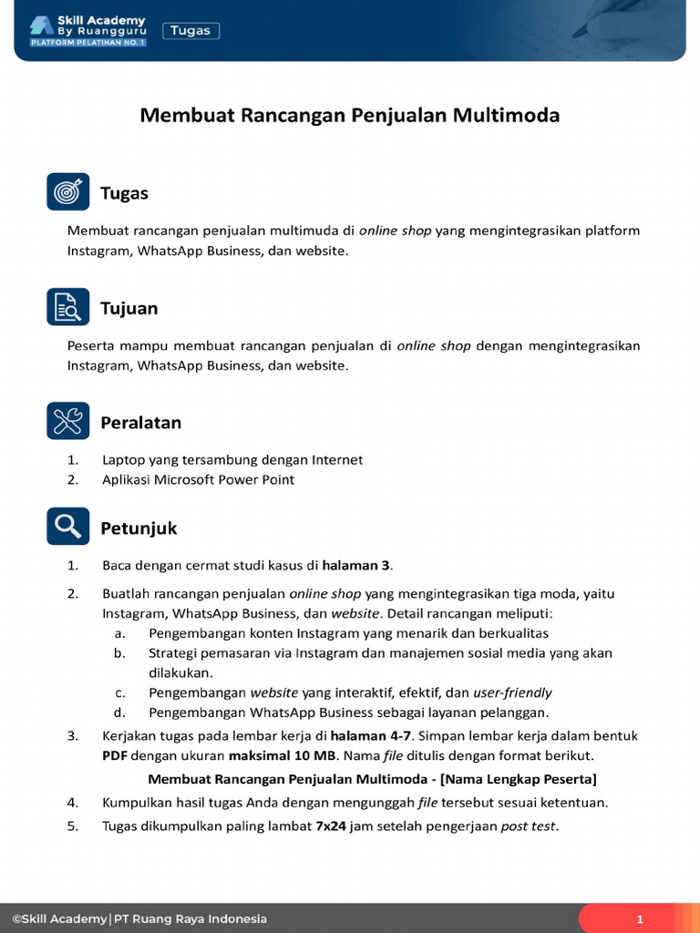 Membuat Rancangan Penjualan Multimoda | PDF