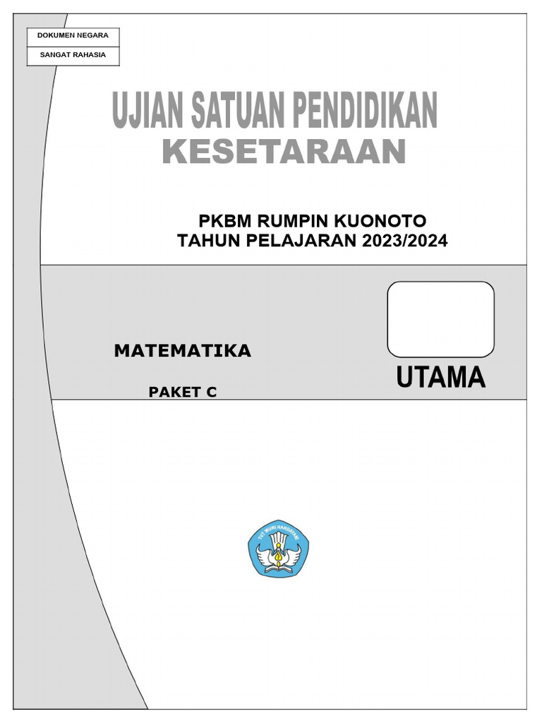 SOAL MATEMATIKA Paket C | PDF