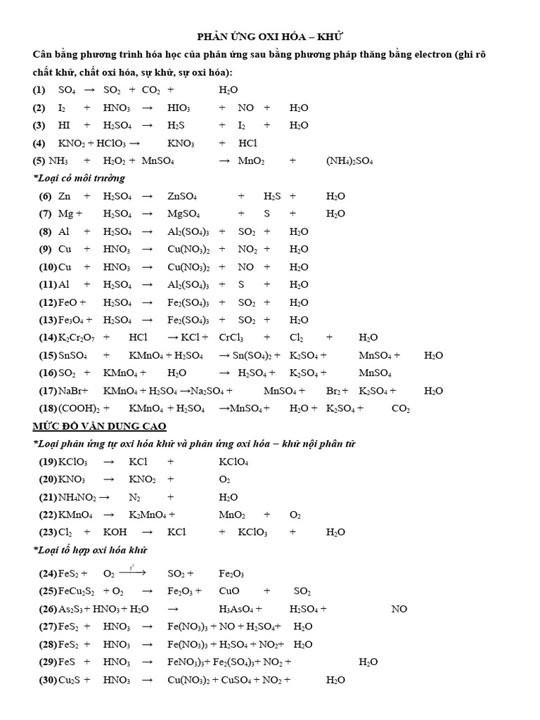 PH N NG Oxi Hóa | PDF