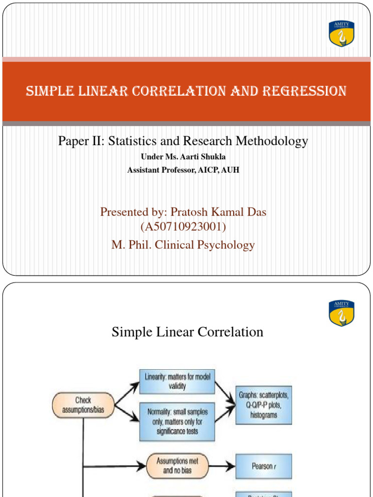 Simple Linear Correlation-1 | PDF | Linear Regression | Regression Analysis