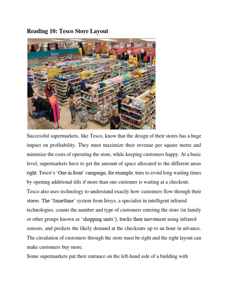 Tesco Store Layout-English | PDF | Supermarket | Marketing