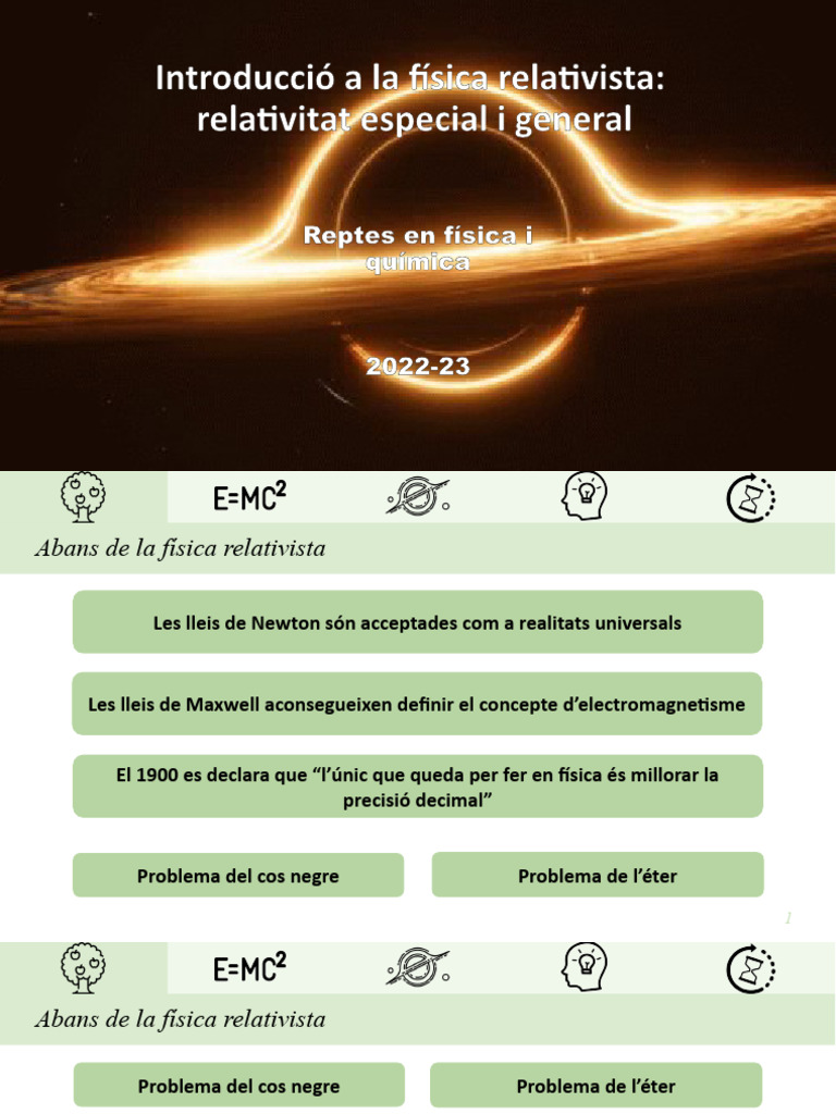 Introducció A La Física Relativista I Relativitat General | PDF