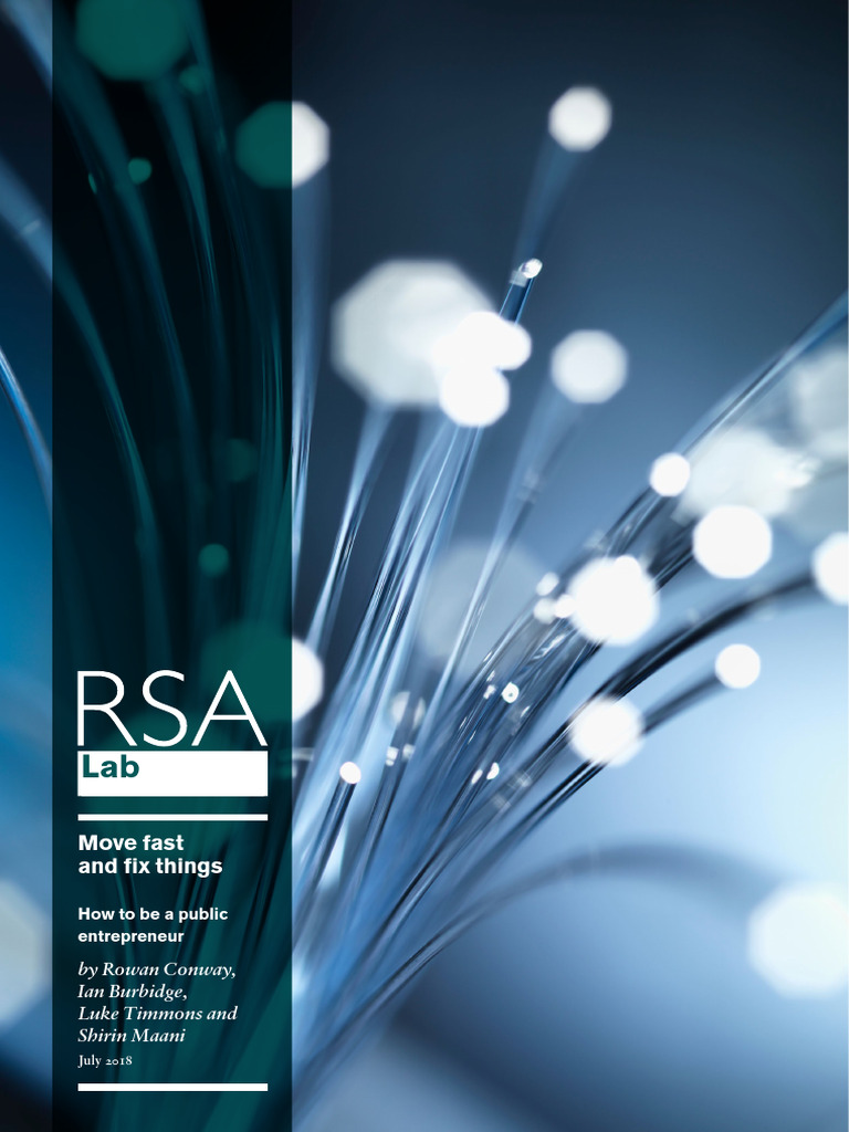 1331 Move Fast and Fix Things Final | PDF | Entrepreneurship | Innovation