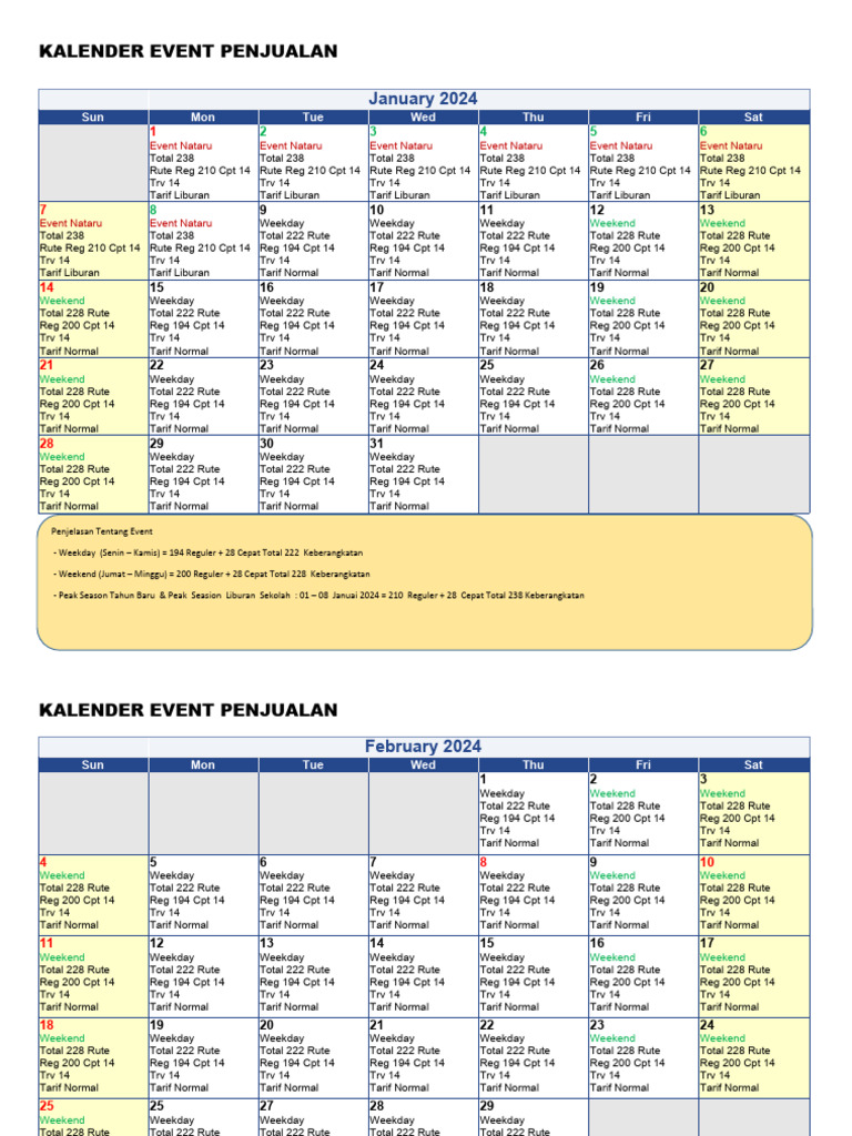 Kalender Event 2024 | PDF | Holidays | Religious Festivals