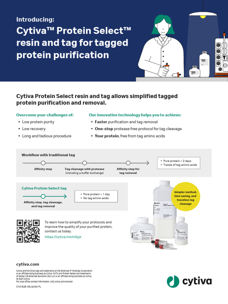 Cytiva Protein Select Leave Behind Flyer CY41628 09jan24 FL | PDF ...