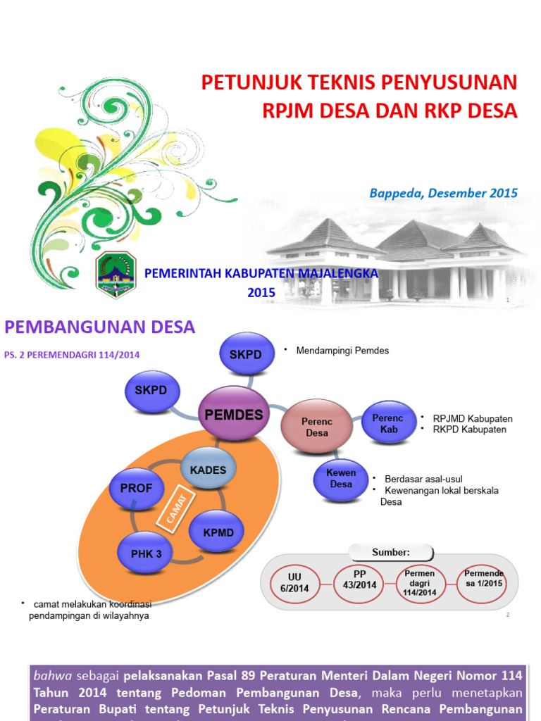 JUKNIS RPJM Desa Dan RKP Desa | PDF