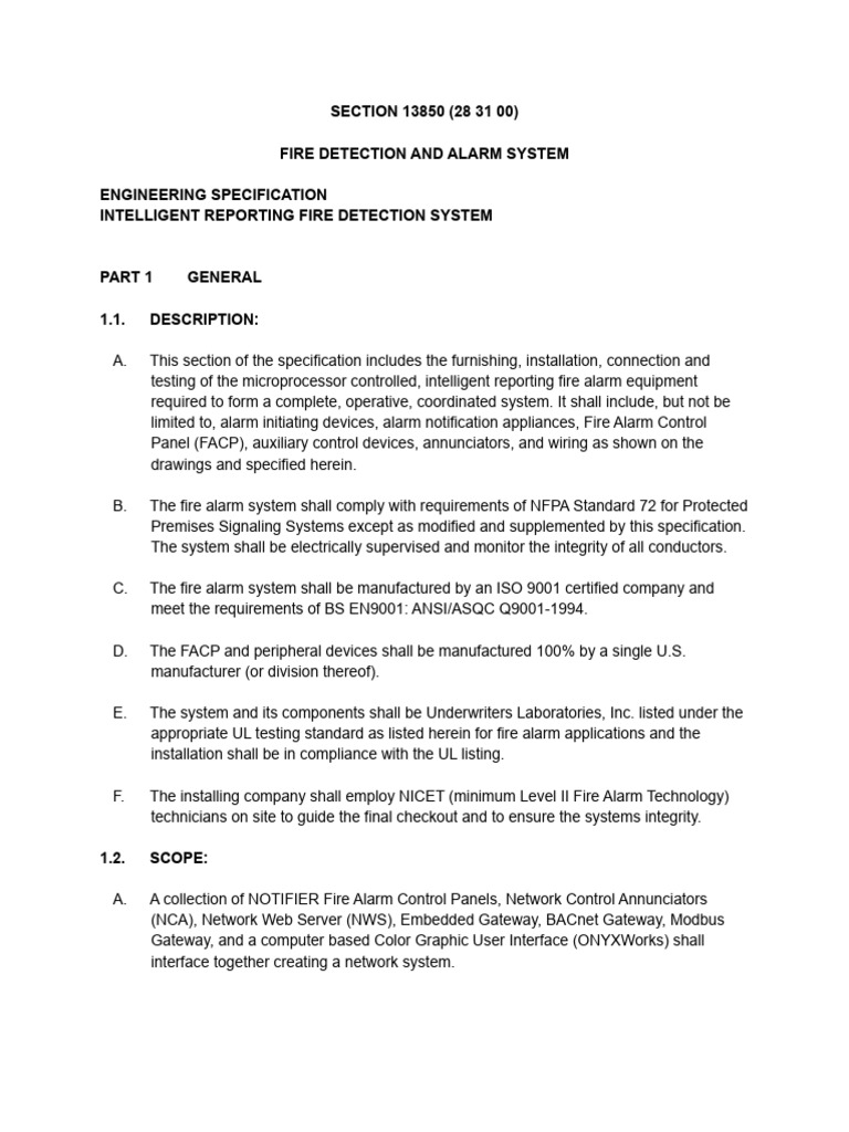 NOTI FIRE NET - Doc | PDF | Computer Network | Electrical Wiring