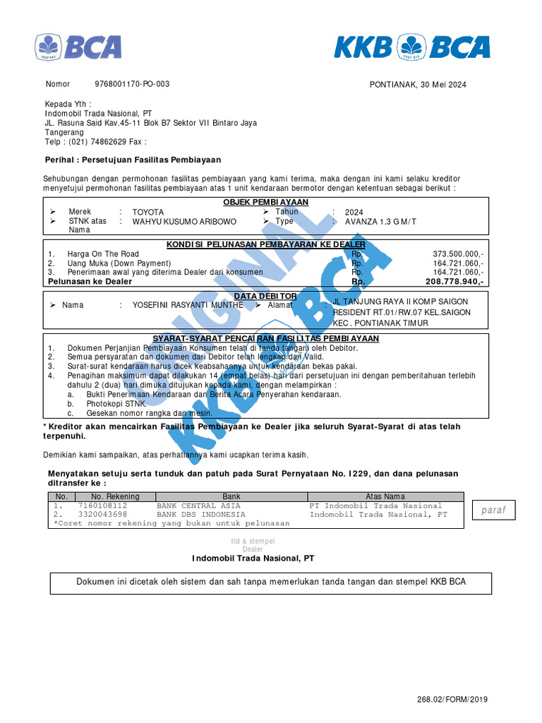 Po Bca Finance | PDF