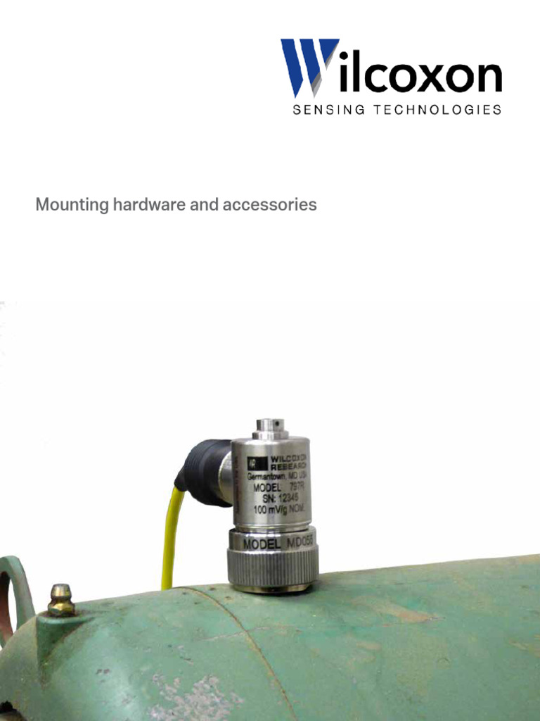 Wilcoxon Mounting Hardware and Accessories | PDF | Insulator ...