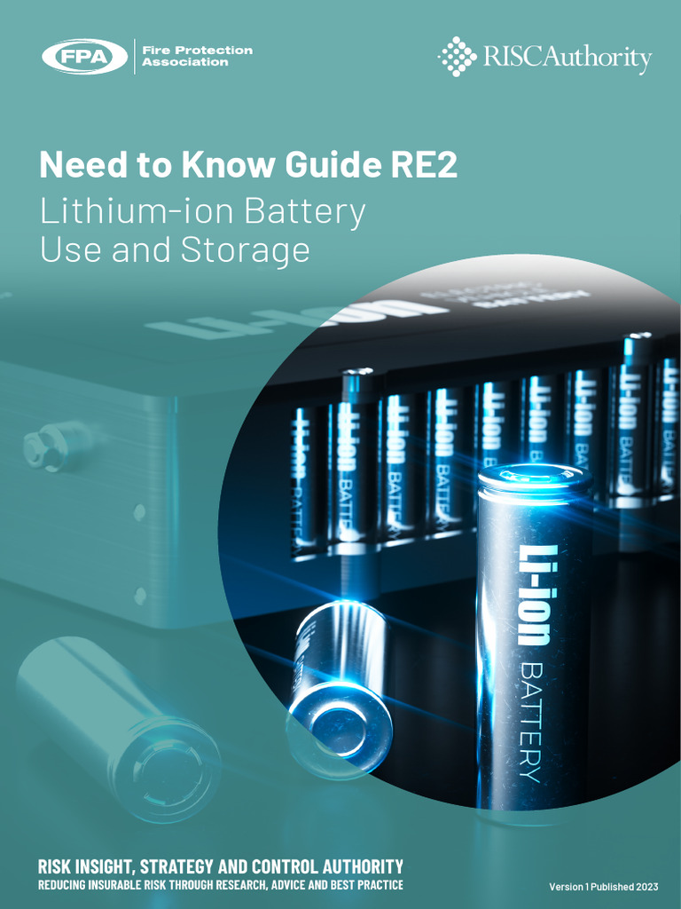 Need To Know Guide RE2 - Lithium-Ion Battery Use and Storage | PDF ...