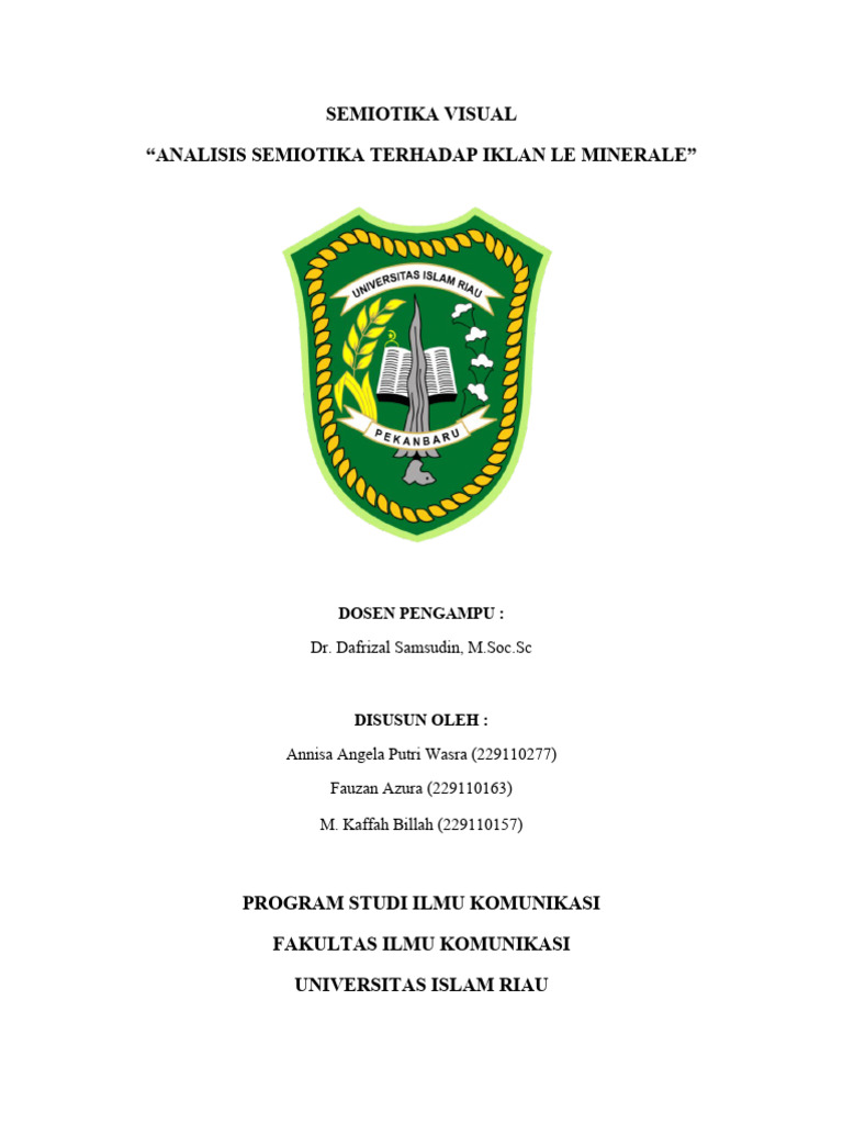 SEMIOTIKA VISUAL Kel 7 | PDF | Kesehatan Holistik