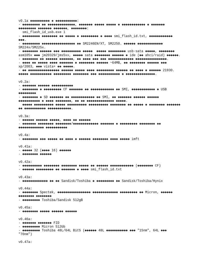 Smi Flash Id Usb-History | PDF