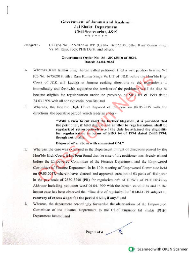 Government Order No 86 of 2024 (1)_compressed (1) | PDF