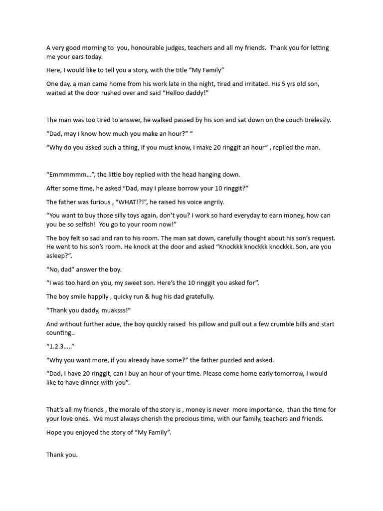 Storytelling My Family | PDF | Home & Garden