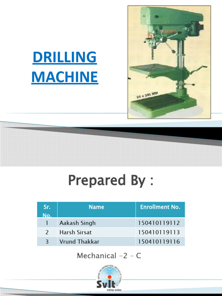 MP 1150410119112 161130183655 | PDF | Drill | Drilling