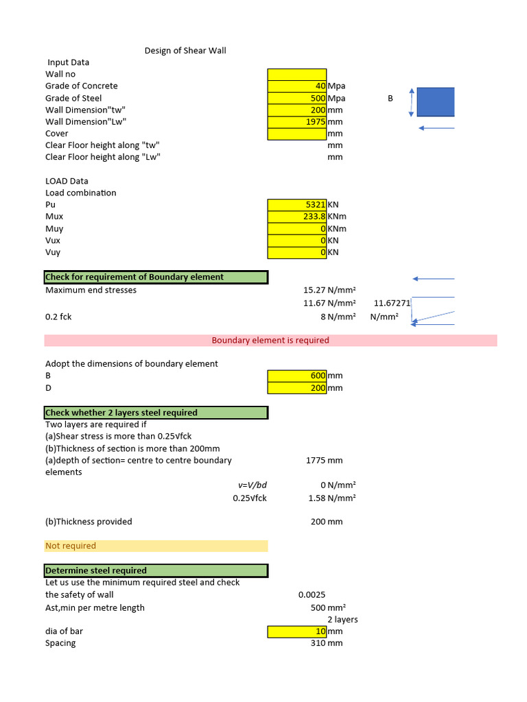Shear Wall Design Specifications and Calculations | PDF | Mechanical ...