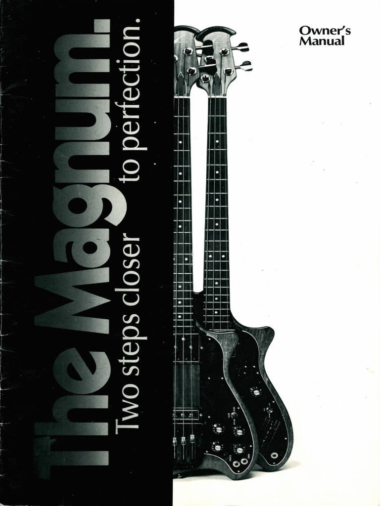 Ovation Bass - The Magnum Owner's Manual (600dpi) | PDF
