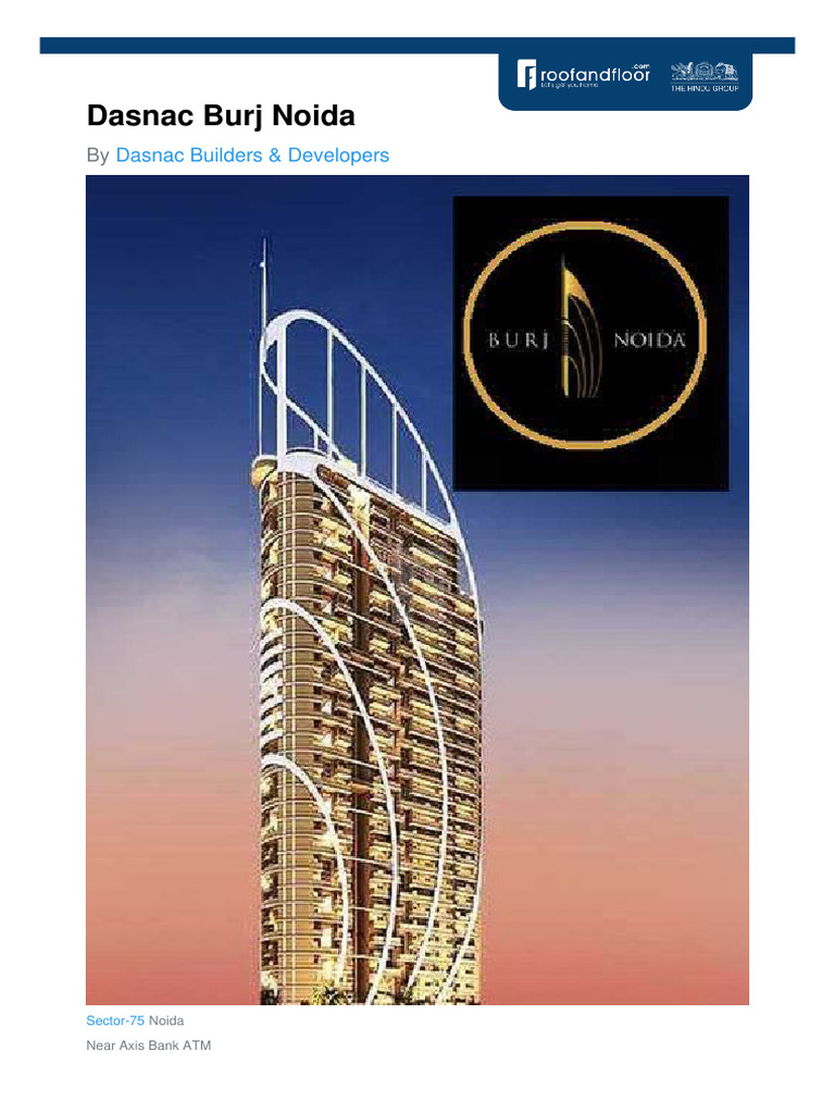 Dasnac Burj Noida: Luxury Apartments | PDF | Apartment
