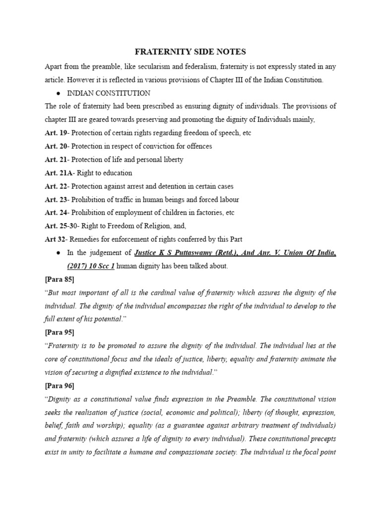 Fraternity Side Notes | PDF | Justice | Crime & Violence