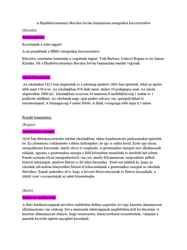 Verseny-Döntő Szöveg 1 | PDF