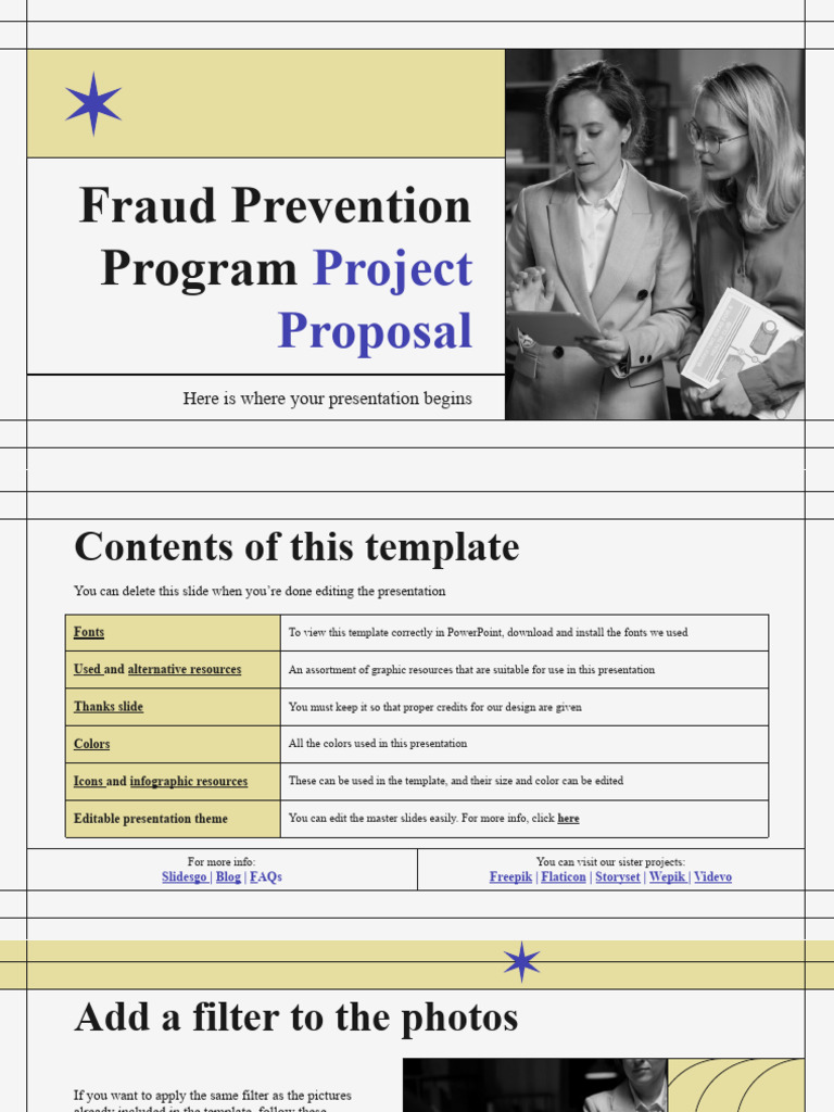 Fraud Prevention Program Project Proposal by Slidesgo | PDF | Expense ...