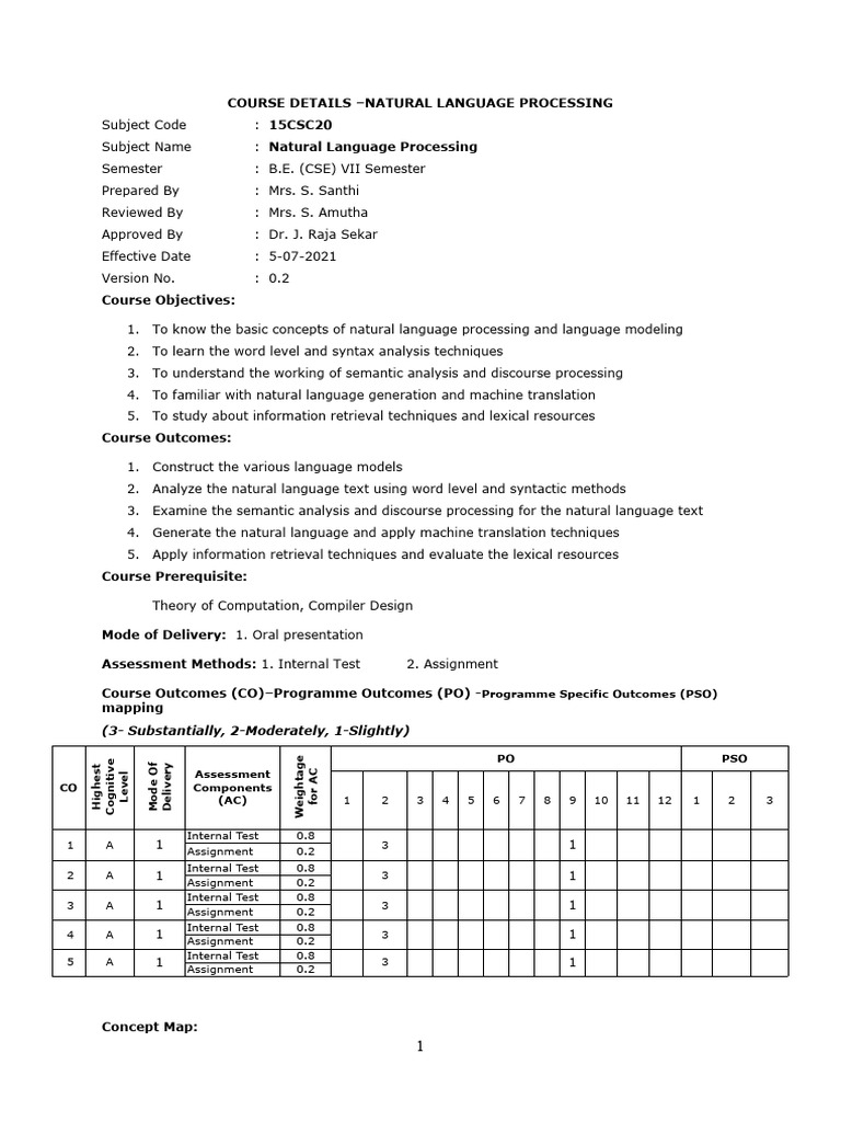 21UAD704 - Natural Language Processing | PDF | Parsing | Phrase