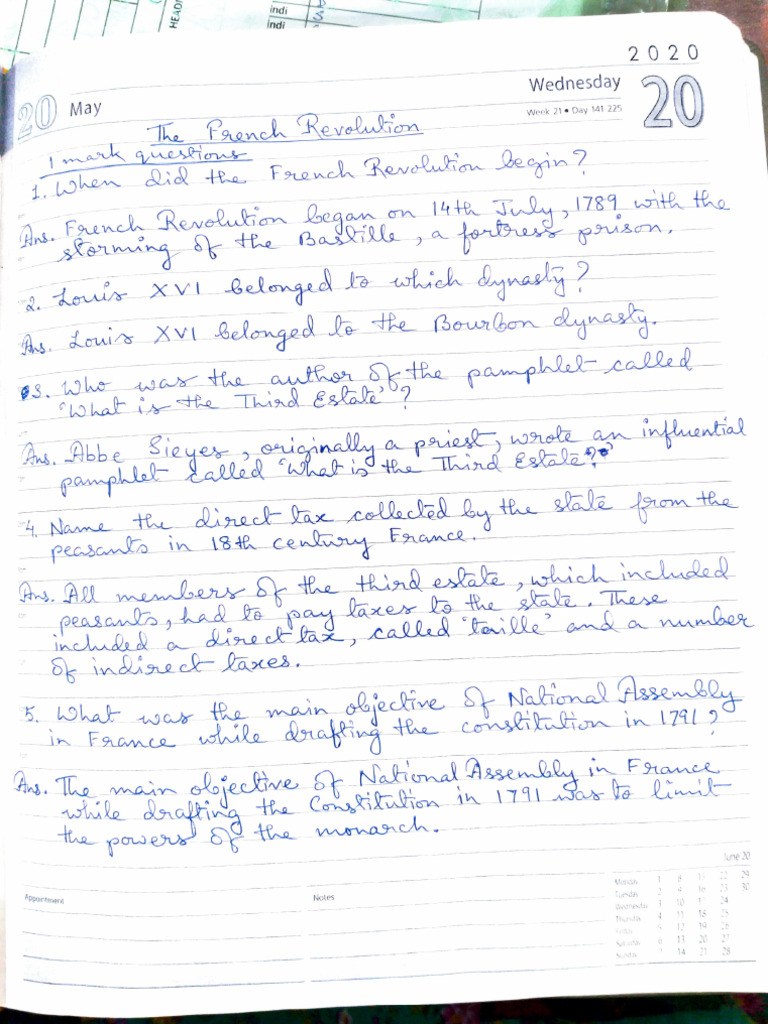 French Revolution Key Events | PDF